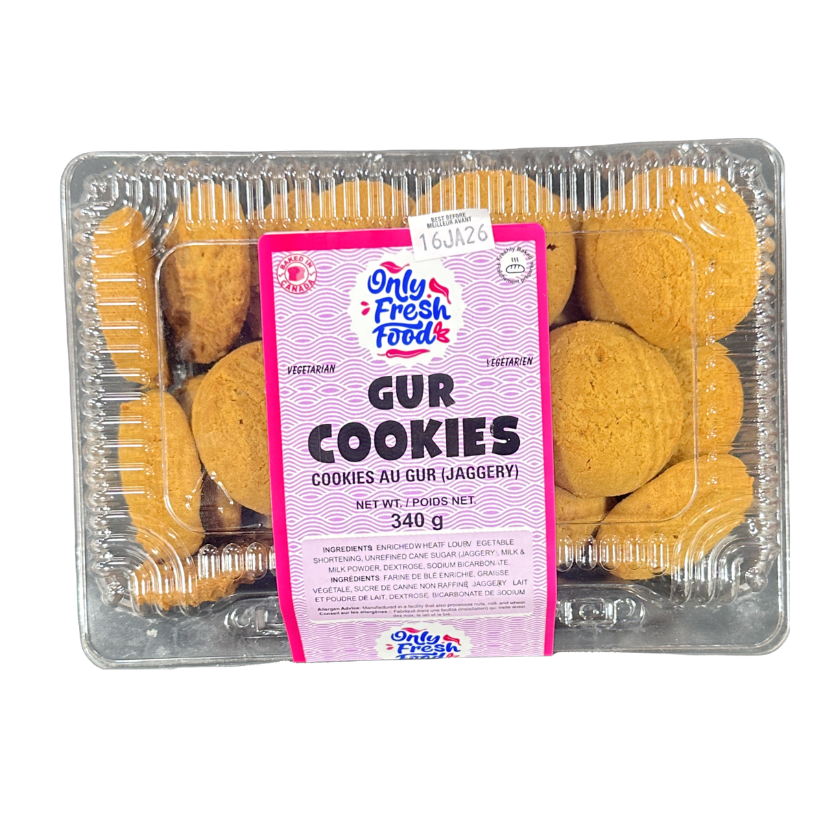 Only Fresh Food Gur Cookies 340g — Spice Divine