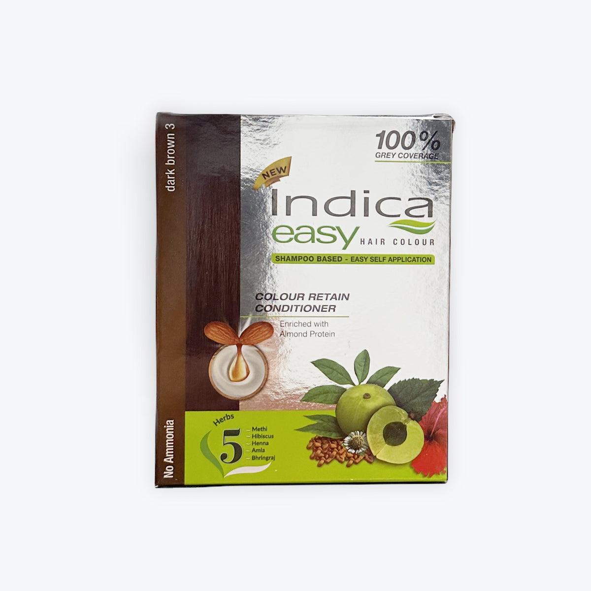 Indica Hair Colour Dark Brown With Conditioner 97.5ml — Spice Divine