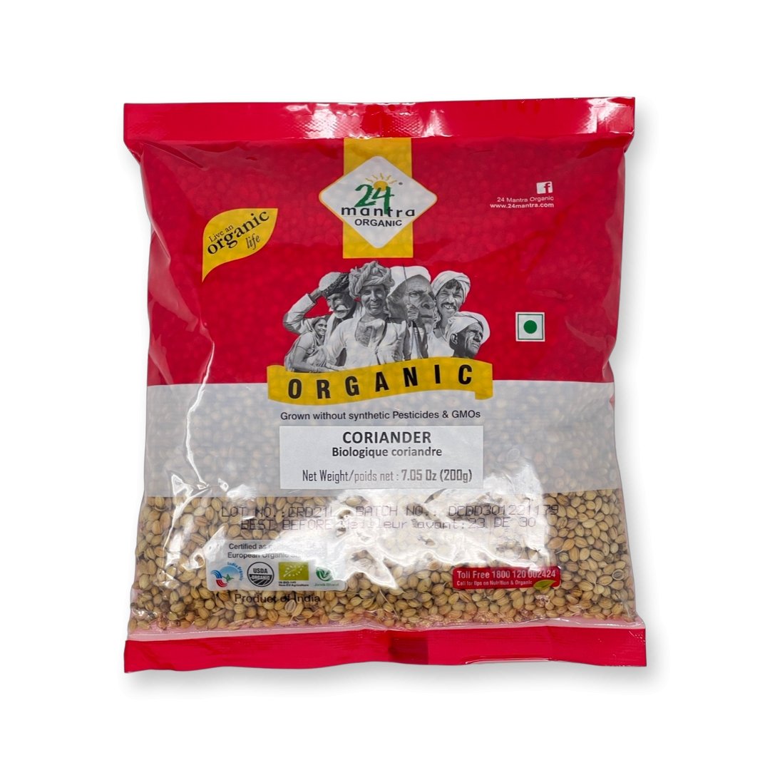 24 Mantra Organic Coriander 200g — Spice Divine