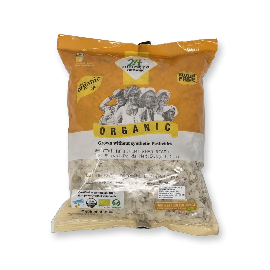 24 Mantra Organic Poha (Flattened Rice) 500g — Spice Divine