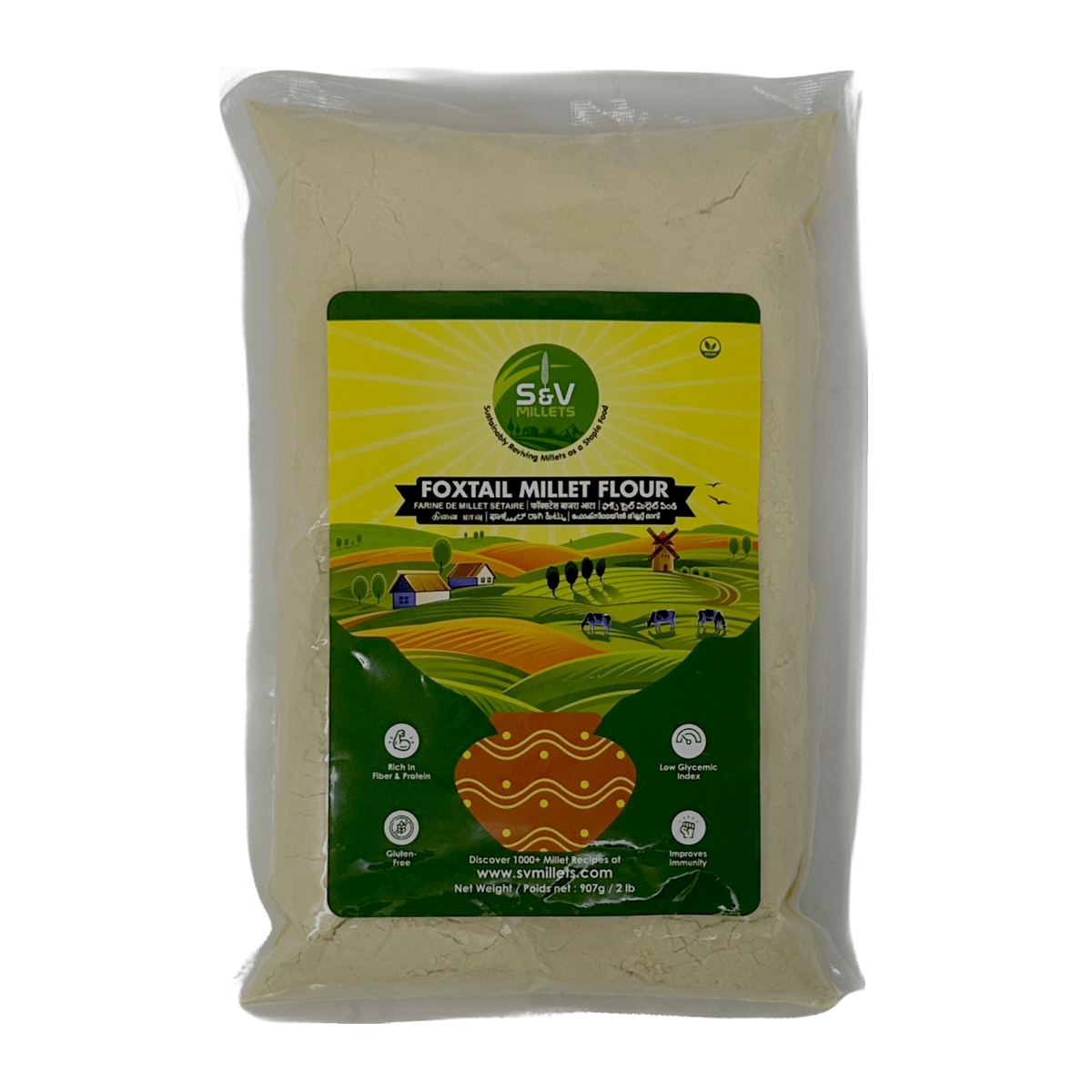 S&V Foxtail Millet Flour 2lb — Spice Divine