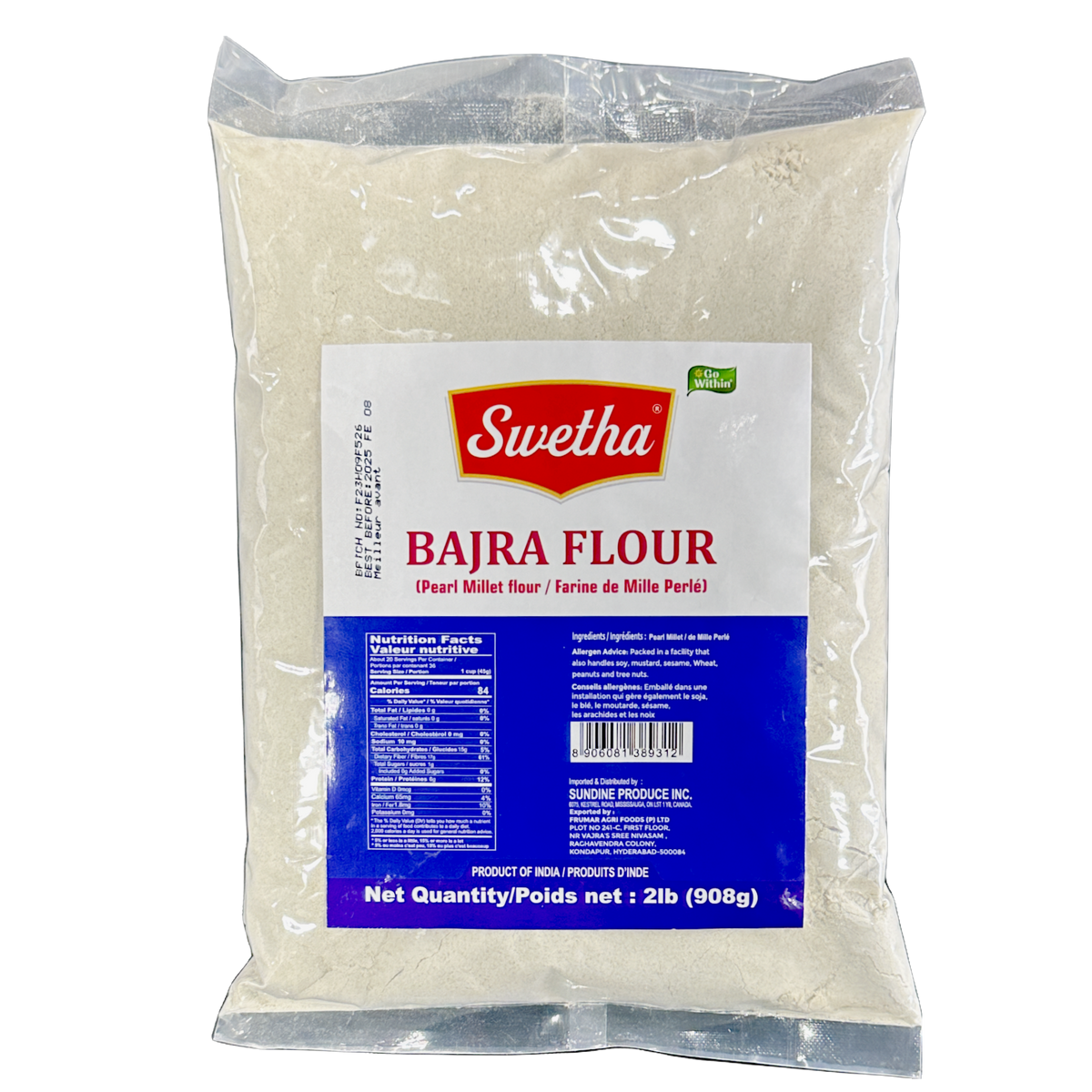 Swetha Bajra Flour 2lb — Spice Divine