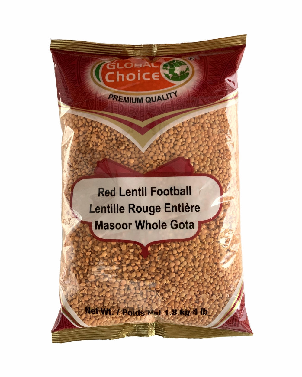 Global Choice Red Split Lentils 908gm ( Masoor Dal 2lb) — Spice Divine
