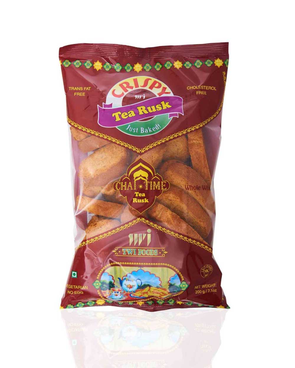 Crispy Chai Time Tea Rusk Whole Wheat 200g — Spice Divine