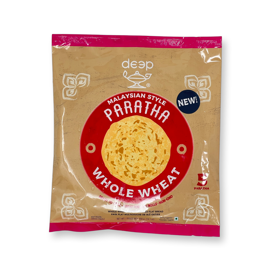Deep Malaysian Style Whole Wheat Paratha 5 pcs — Spice Divine