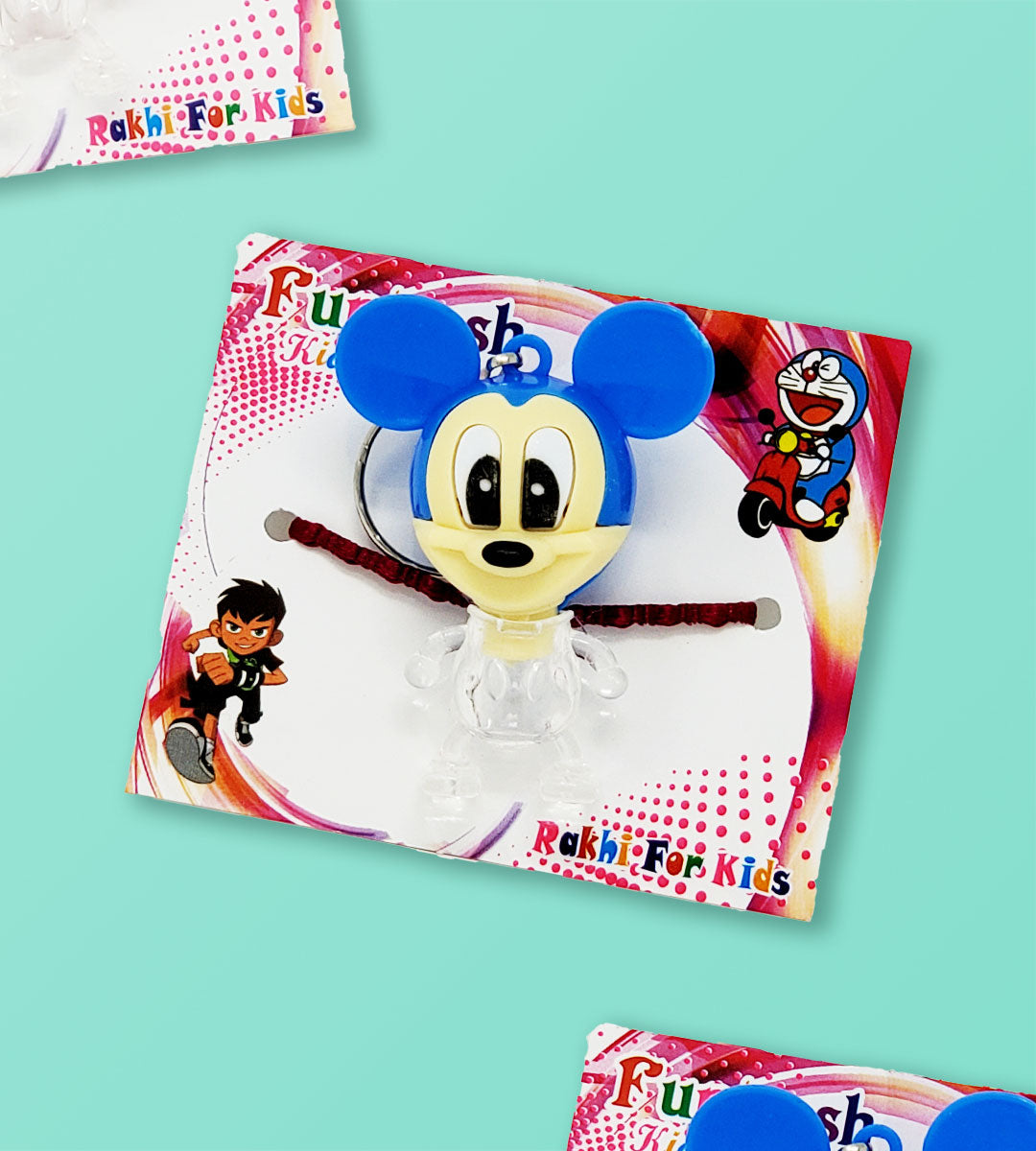 Funtoosh Mickey Mouse Blue Children's Rakhi — Spice Divine