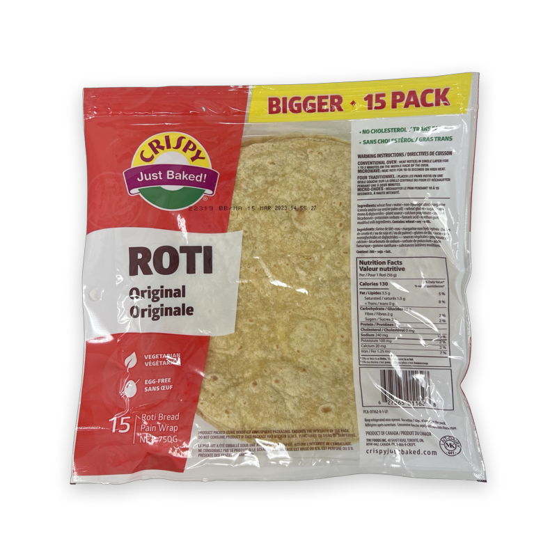 Crispy Roti original (15 pcs) 750g — Spice Divine