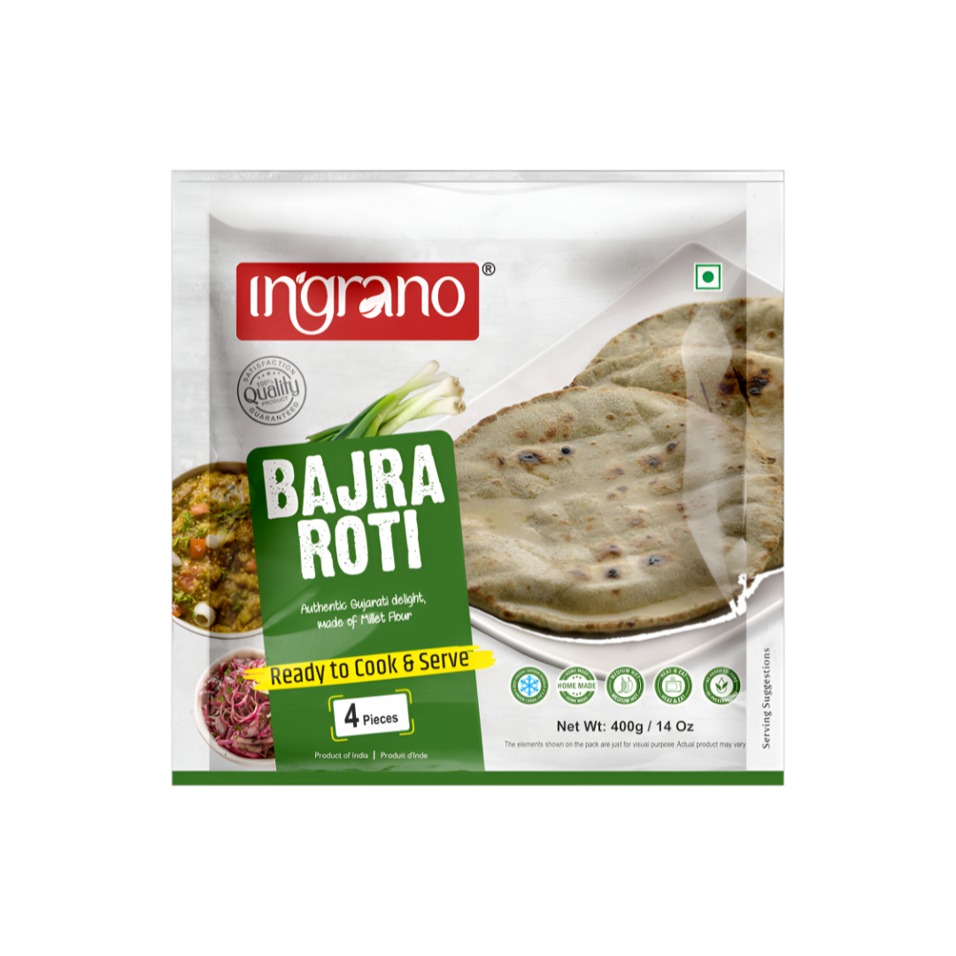 Ingrano Bajra Roti (4 Pcs) 400g — Spice Divine